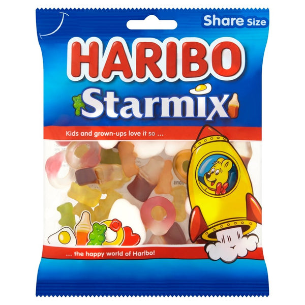 HARIBO Starmix Iconic Favourites Gummi Candy - 140G, Mixed Fruit ...